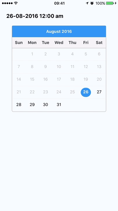 Unpkg React Native Calendar Datepicker
